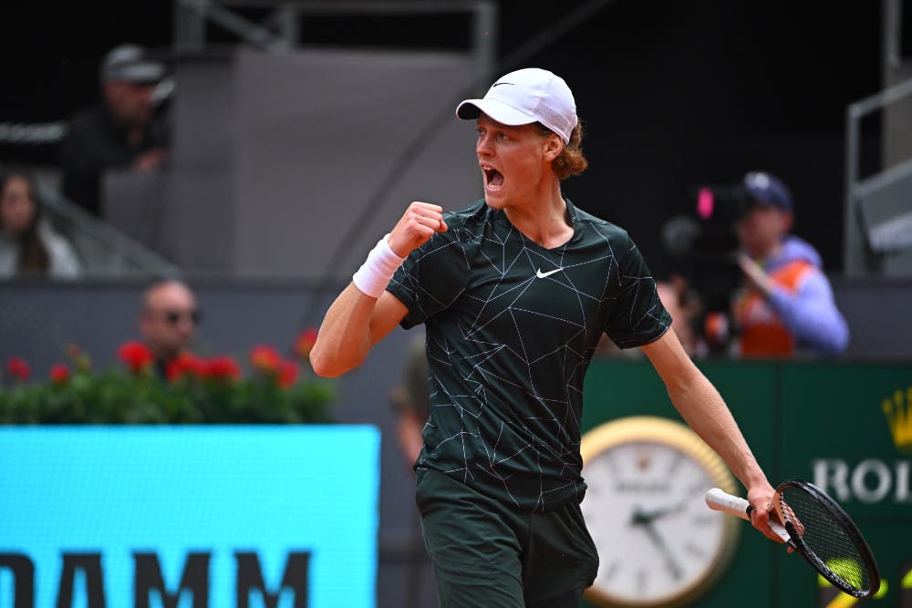 Jannik Sinner wins his 100th career match on the ATP Tour in Madrid ...